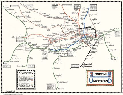 New England Transit Map - Stewart Mader