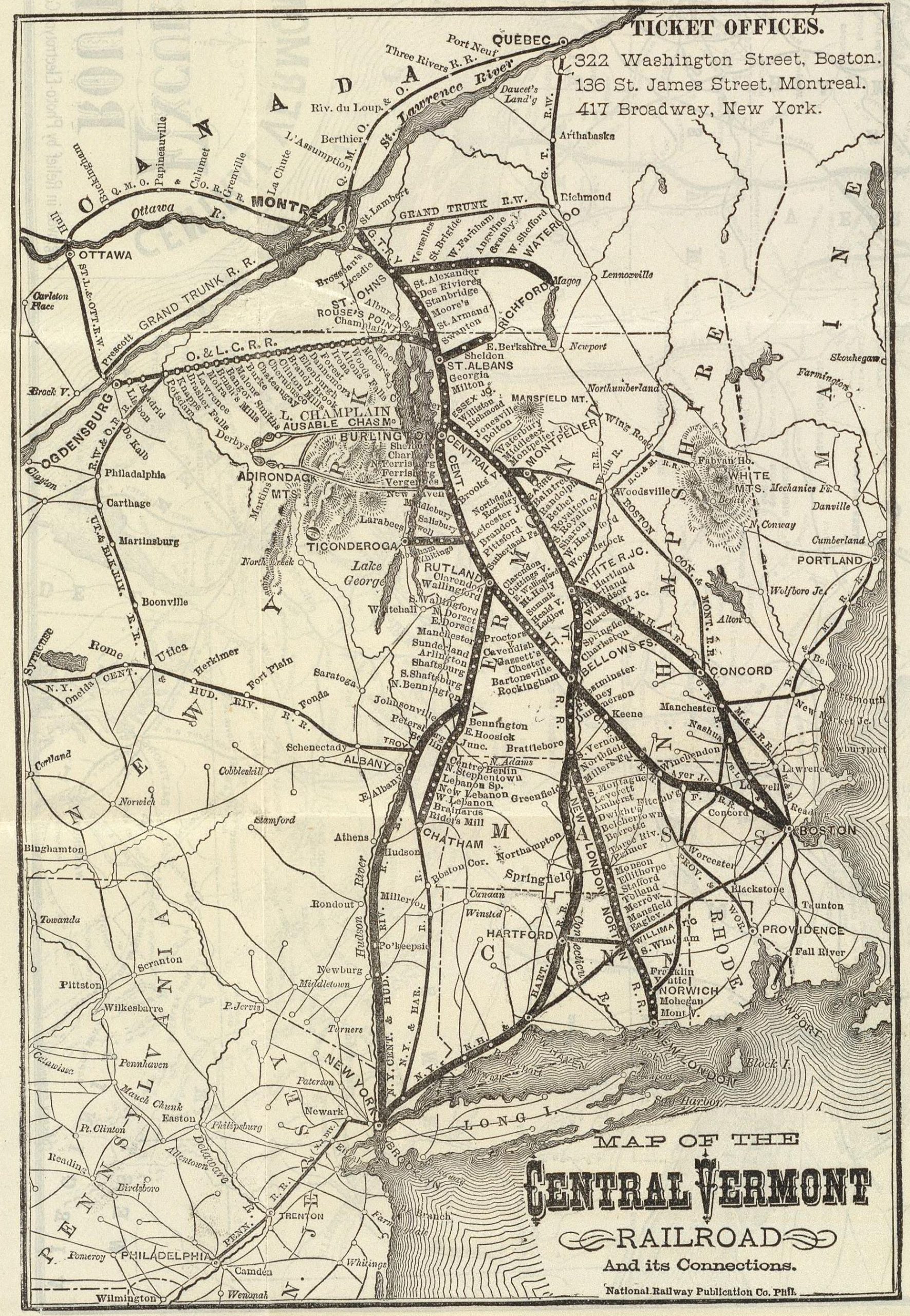 New England Transit Map - Stewart Mader